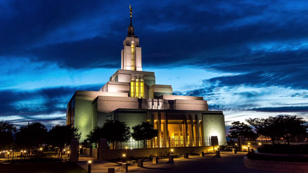Draper Temple Sunset Time Lapse - YouTube