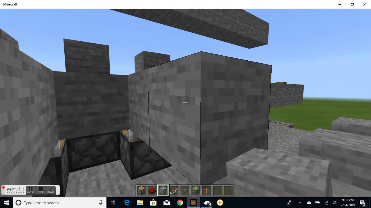redstone player pusher - YouTube