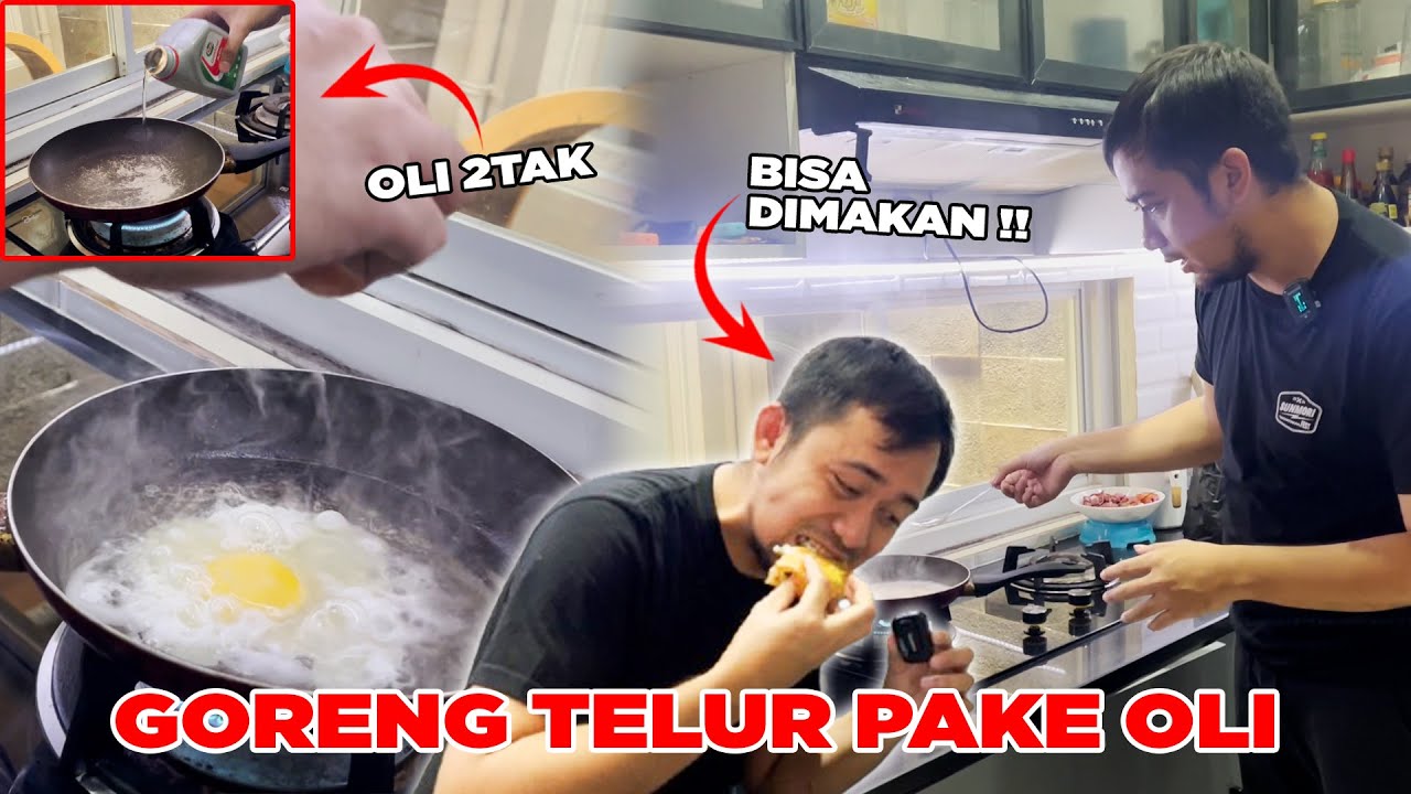 Eksperimen Goreng Telur Pake Oli Motor - YouTube