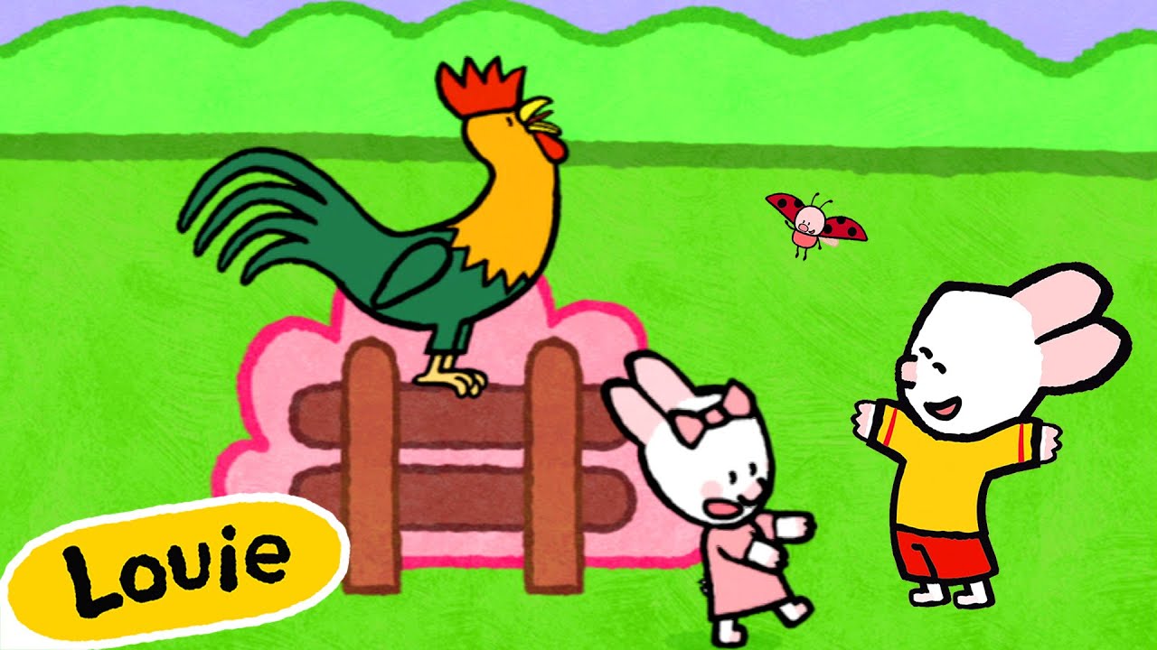 Louie, Draw Me A Cockerel 🎨 Drawing Videos For Kids | Cartoons for Kids ...