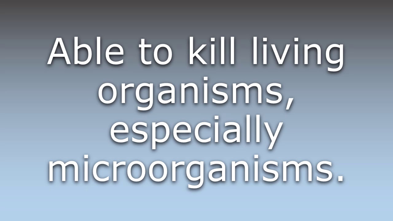 What does Biocidal mean? - YouTube