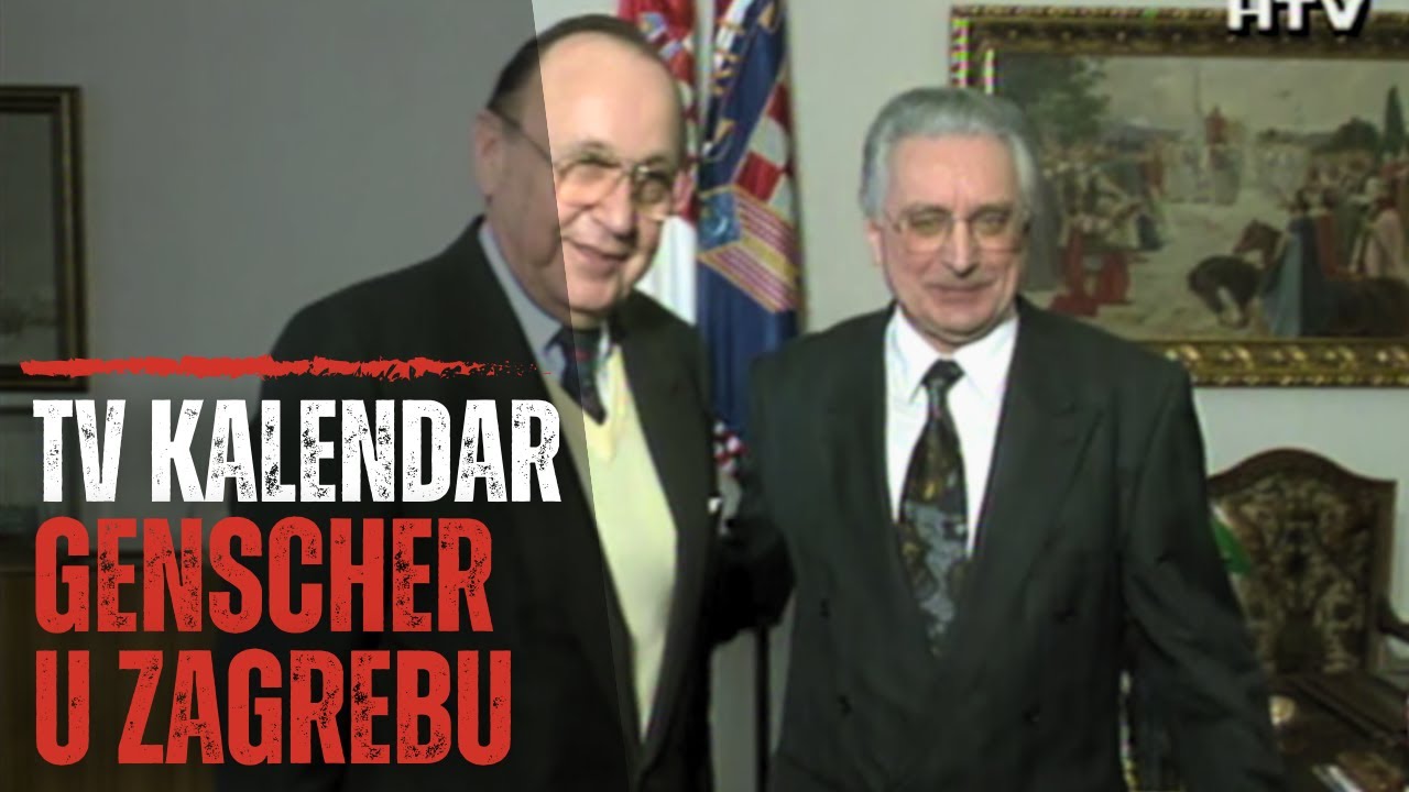 TV kalendar: Genscher u Zagrebu - YouTube