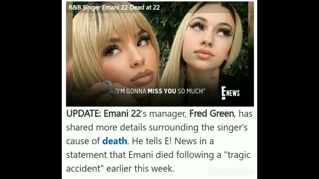 R&B Singer Emani 22 Dead at 22: Cause of Death Revealed - YouTube