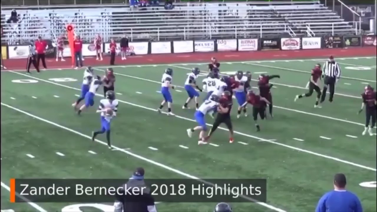 Zander Bernecker 2018 Football Highlights - YouTube