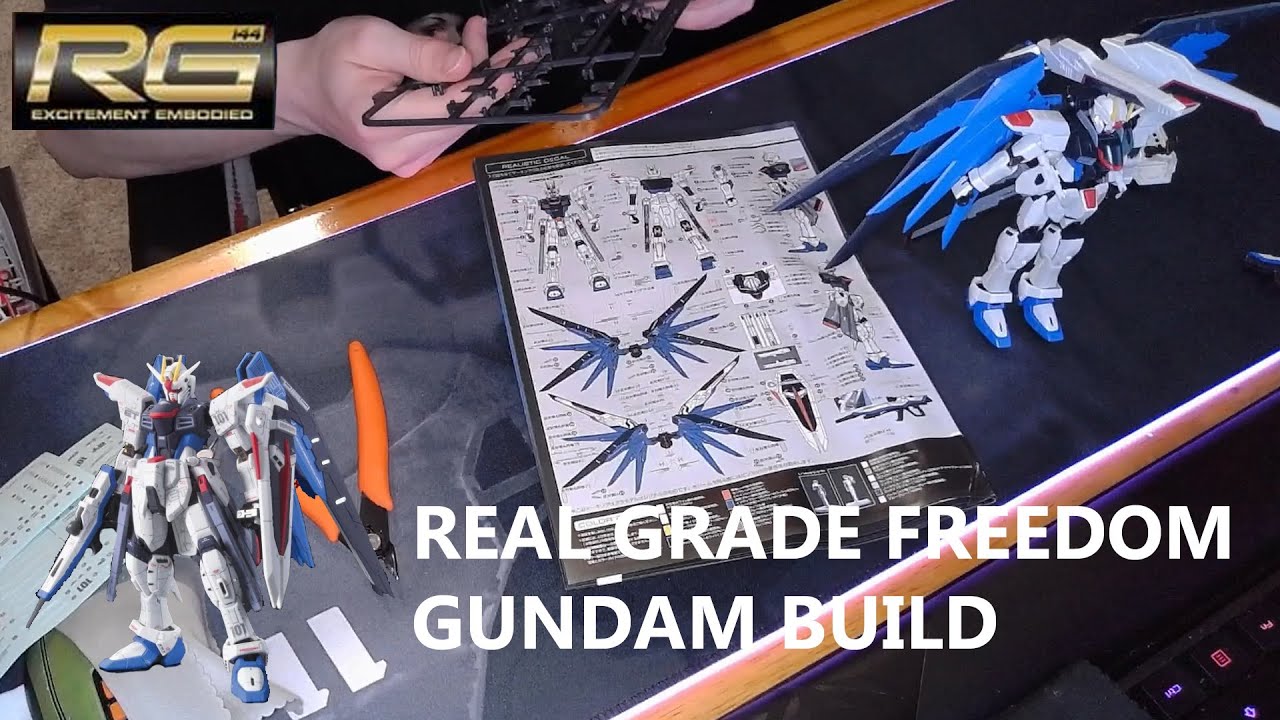 Completing Construction! Real Grade Freedom Gundam | Gundam Building ...