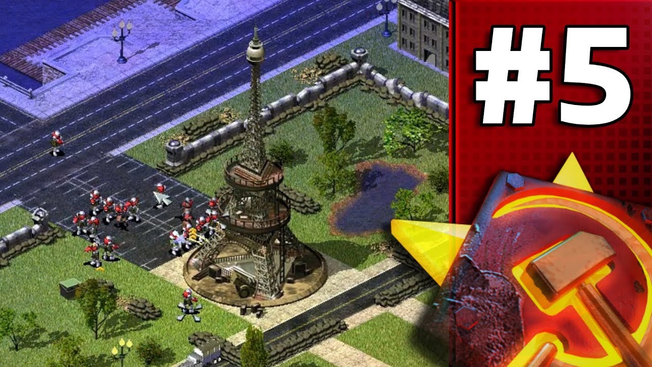 Red Alert 2 - Soviet Campaign - Mission 5 - City of Lights - Hard - YouTube
