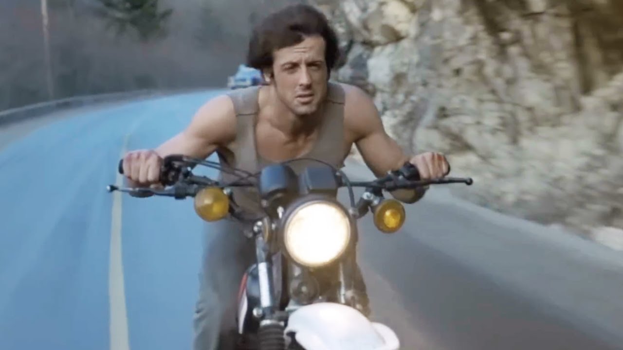 Police Chase Rambo on a Motorcycle | Rambo1 - YouTube