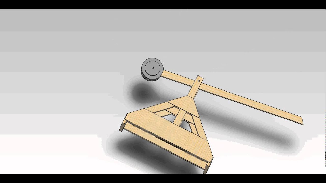 Solidworks Trebuchet 2 - YouTube
