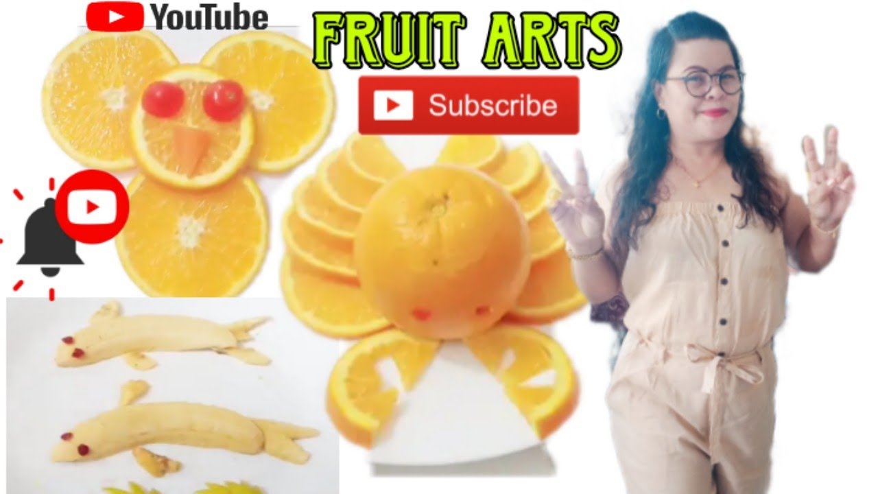 Fruits Arts // Fruit Design //Fruit cutting skils - YouTube