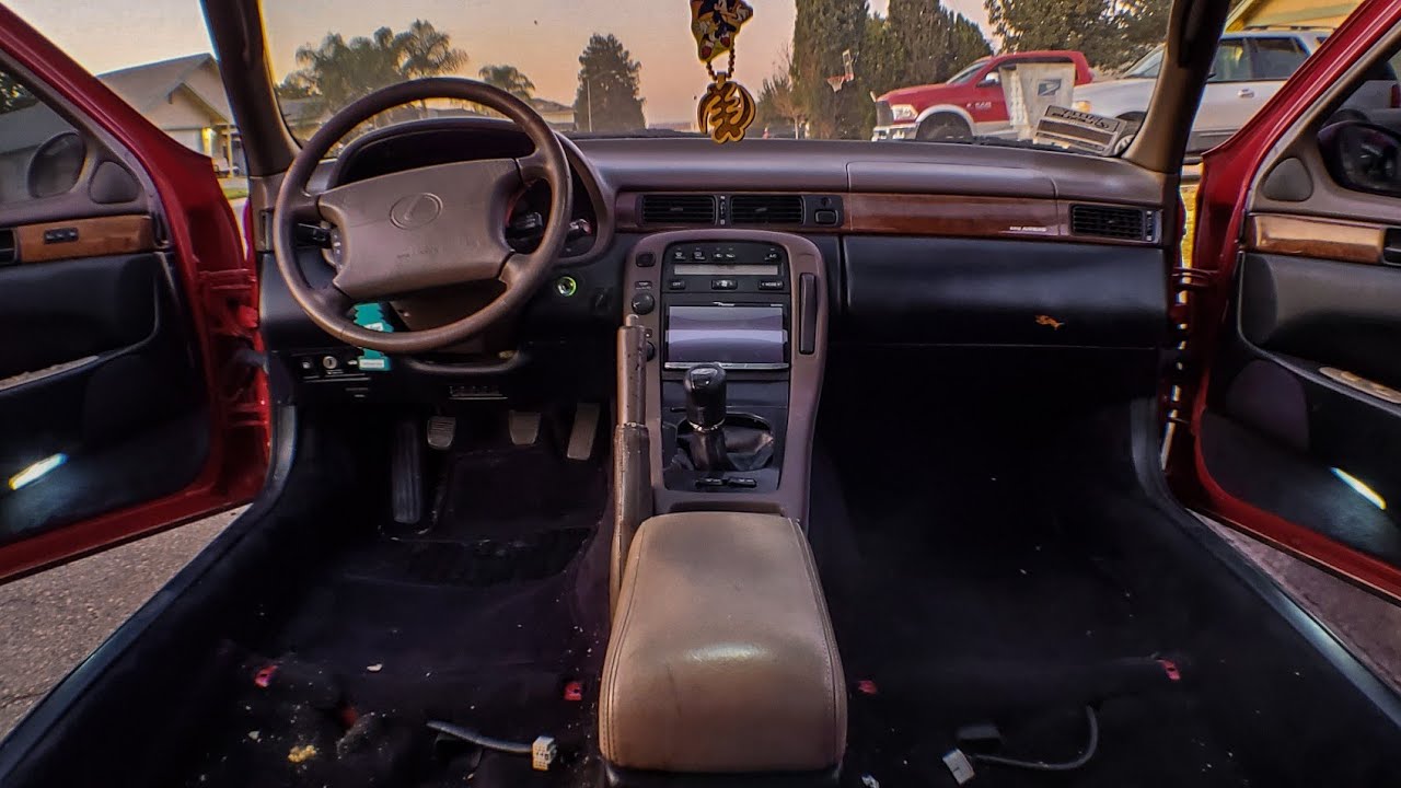 My Lexus SC300 gets upper black trim. - YouTube