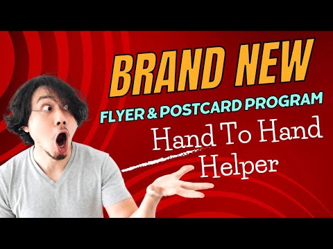 New! 🔥 Hand To Hand Helper Flyer & Postcard Program, Earn Cash From ...