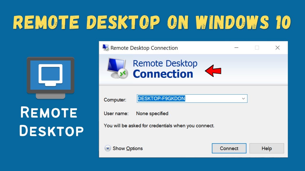 Enable and Use Remote Desktop on Windows 10 Pro/Enterprise - YouTube
