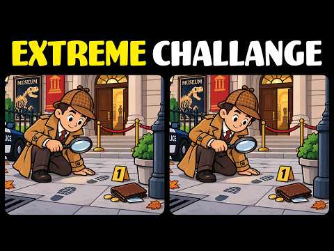 Detective Spot the Difference 🔎 Can You Find All 25 Differences? | 5 Puzzle Challenge #4