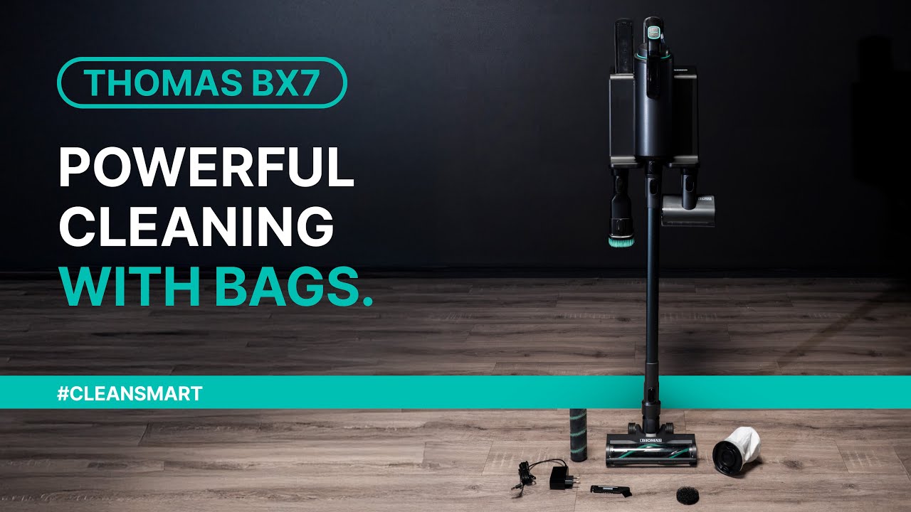 THOMAS BX7 Cordless Vacuum with Bag – Strong Suction, Hygienic Disposal ...
