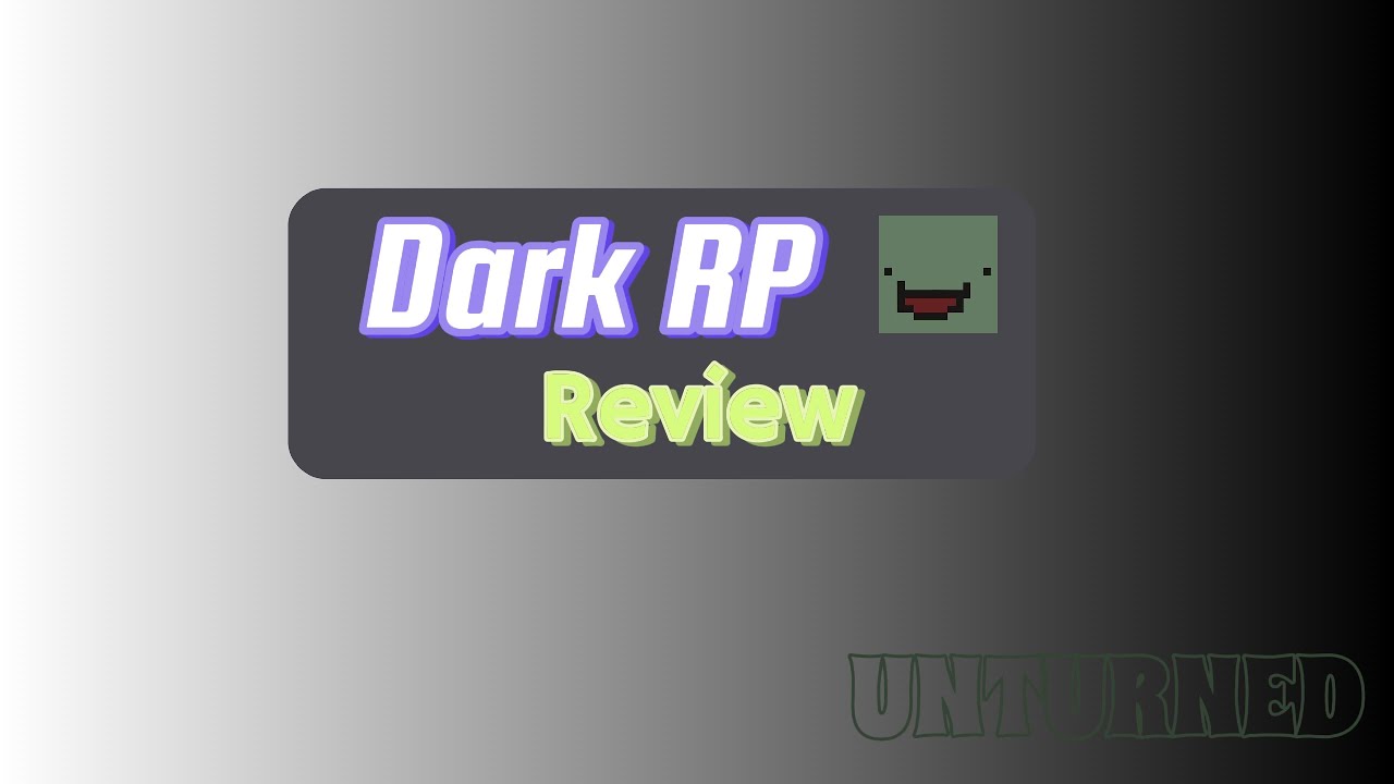 Unturned Dark RP Server Review - YouTube