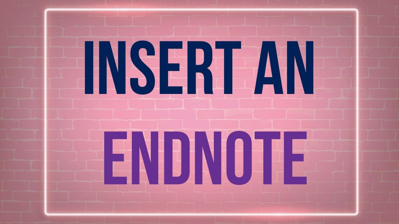 Insert An Endnote Shortcut Key In MS Word YouTube insert-an-endnote-shortcut-key-in-ms-word-youtube