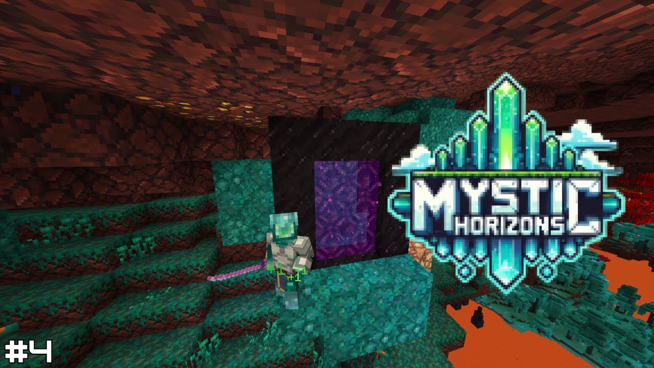The nether is scary... #4 - Mystic Horizons (no commentary) - YouTube