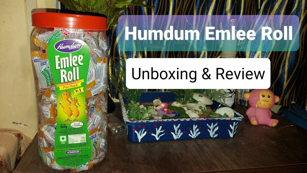 Humdum Emlee Roll - Unboxing & Review | Tamarind Rolls! - YouTube
