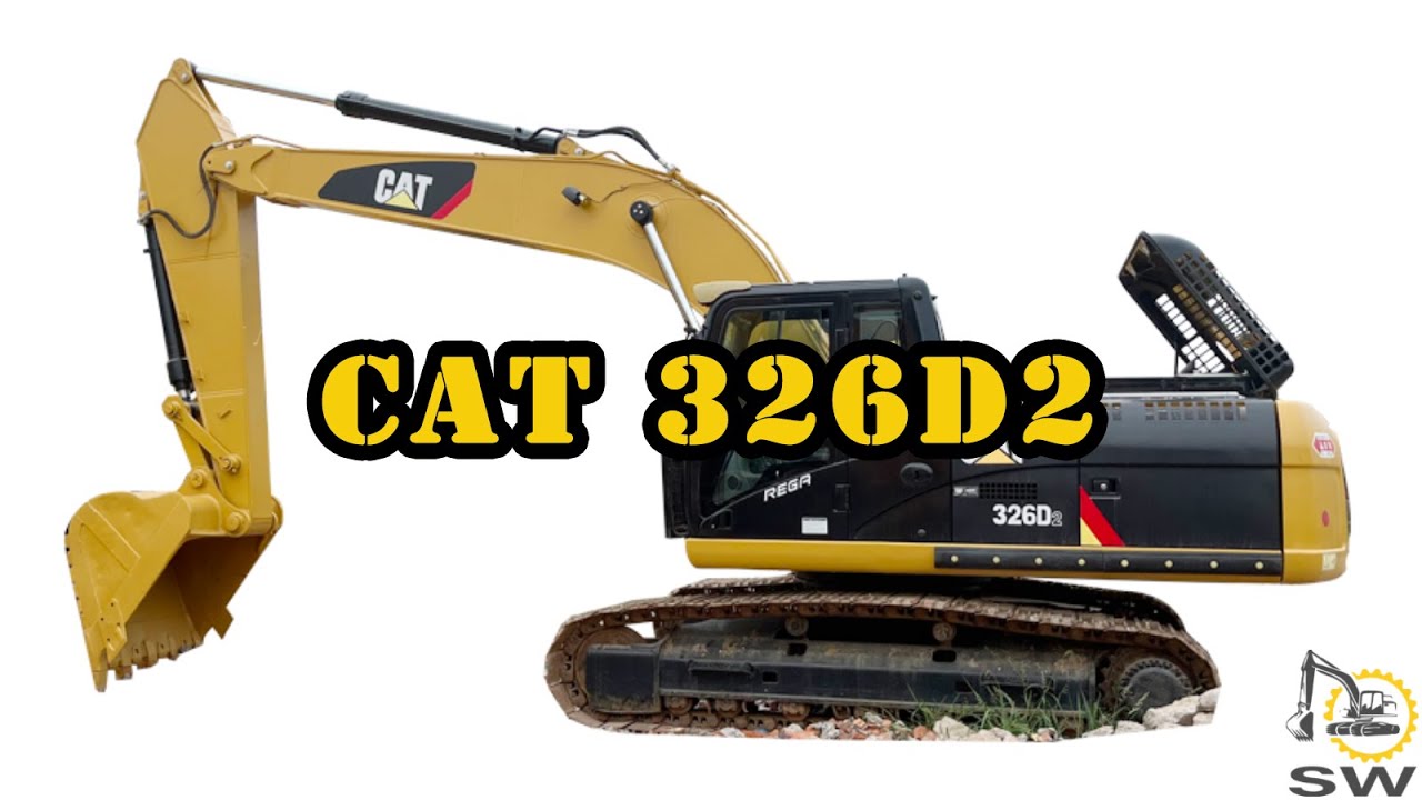Used CAT 326D2 excavator in&outside look - YouTube
