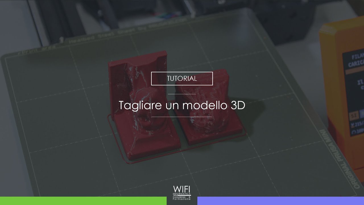 Tagliare un modello 3D con Prusa Slicer - Tutorial - YouTube