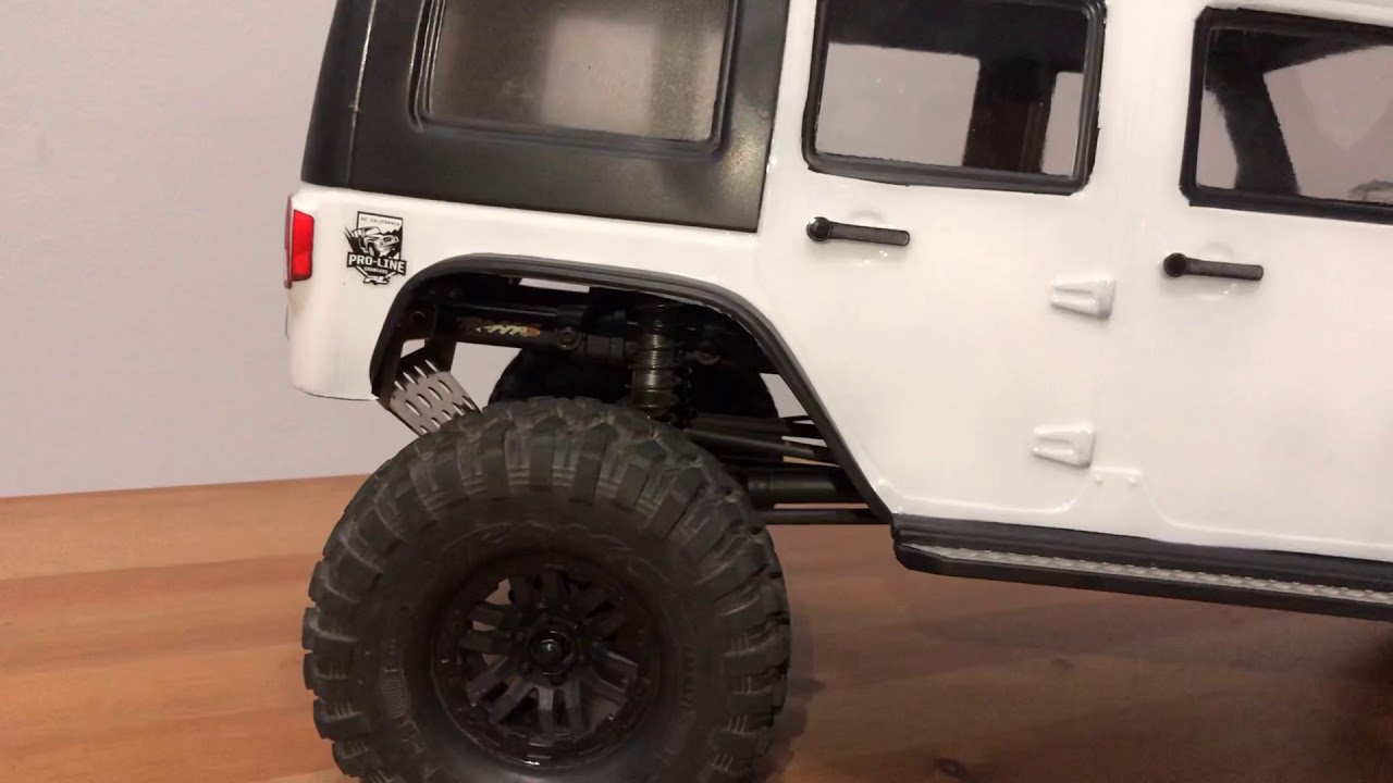 TRX4 Proline JEEP wrangler body diy - YouTube