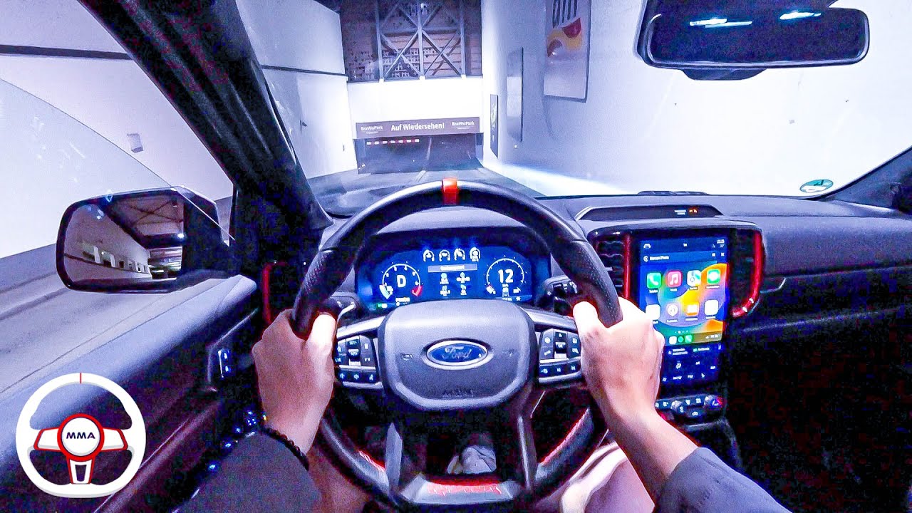 2023 FORD RANGER RAPTOR 3.0L EcoBoost 292HP NIGHT POV DRIVE Onboard ...