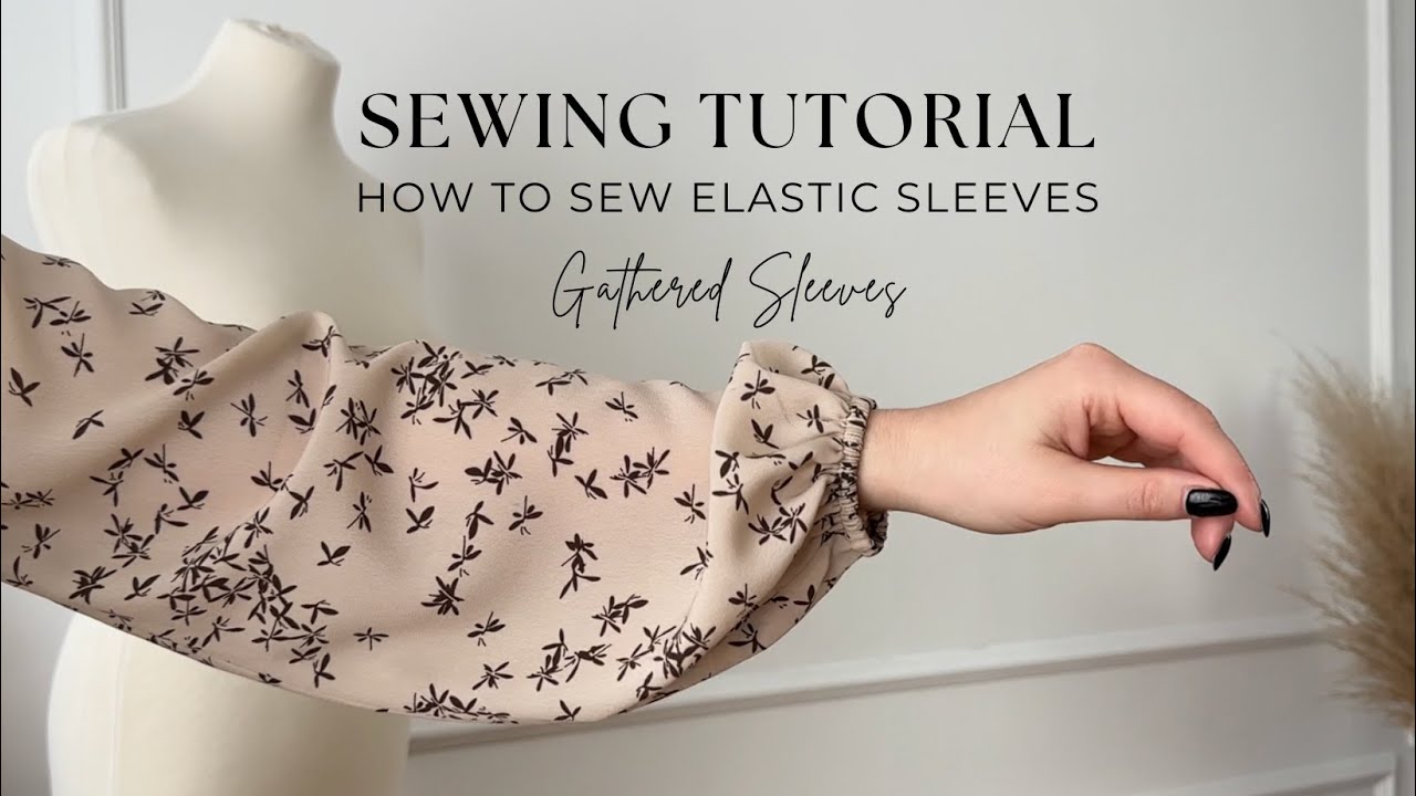 DIY | How to Sew Elastic Sleeves in Easy Way | Technique for Beginners ...
