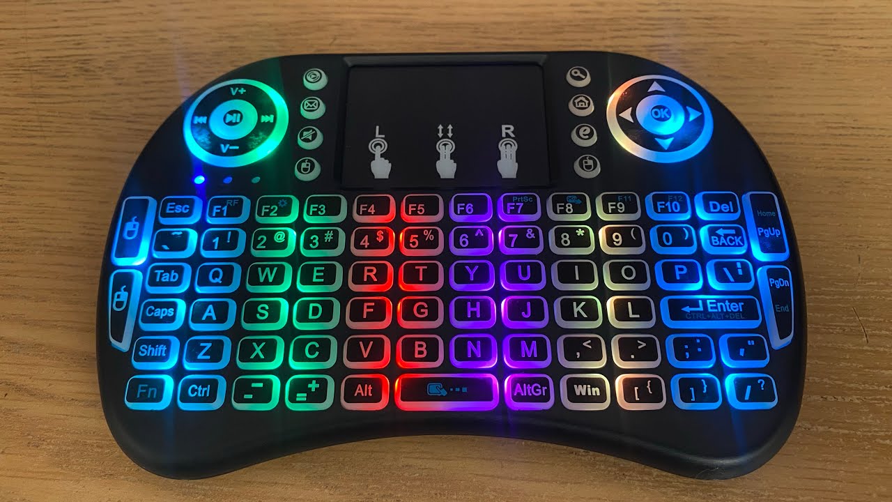 Mini RGB keyboard and mouse - YouTube