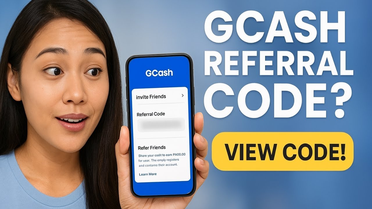 How to view referral code in gcash? - YouTube