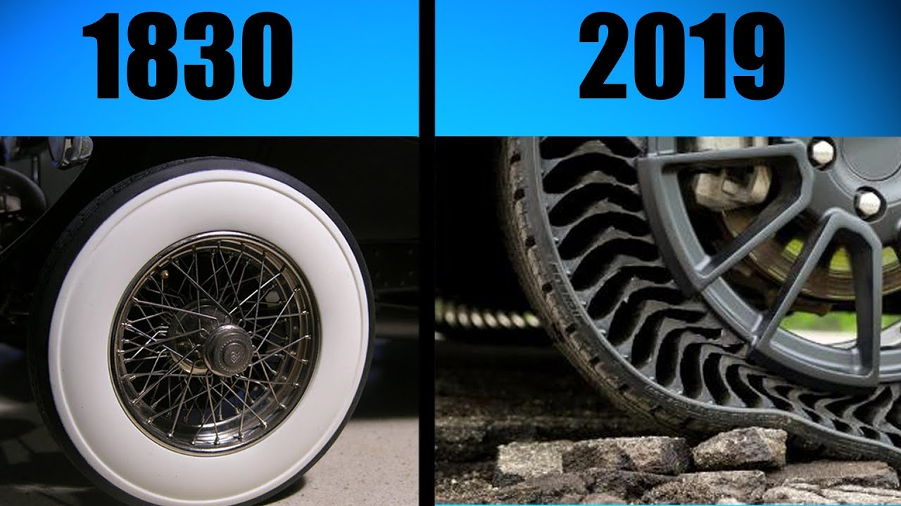 Evolution Of Tires 1830-2019 - YouTube