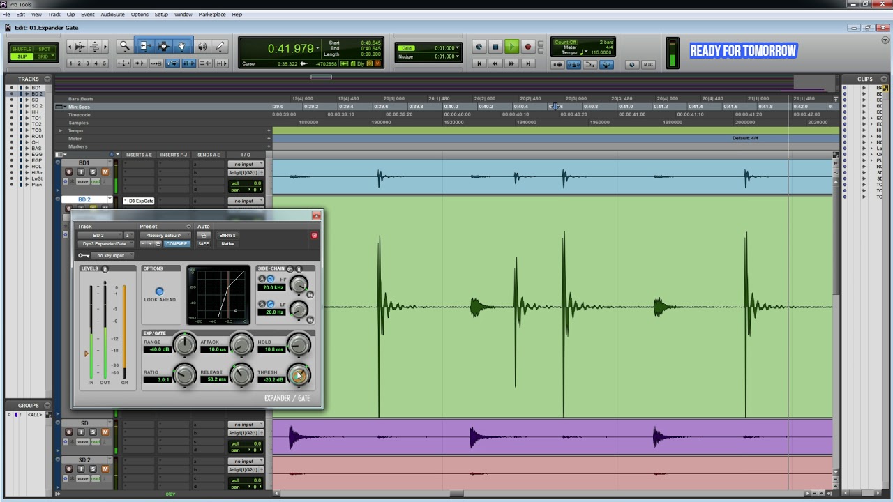 Pro tools 12 တြင္ Expander Gate အလုပ္လုပ္ ပံု - YouTube