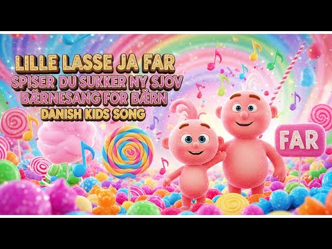 Lille Lasse - Ja Far! Spiser du sukker? 😄 Ny Sjov Børnesang for Børn! | Danish Kids Song