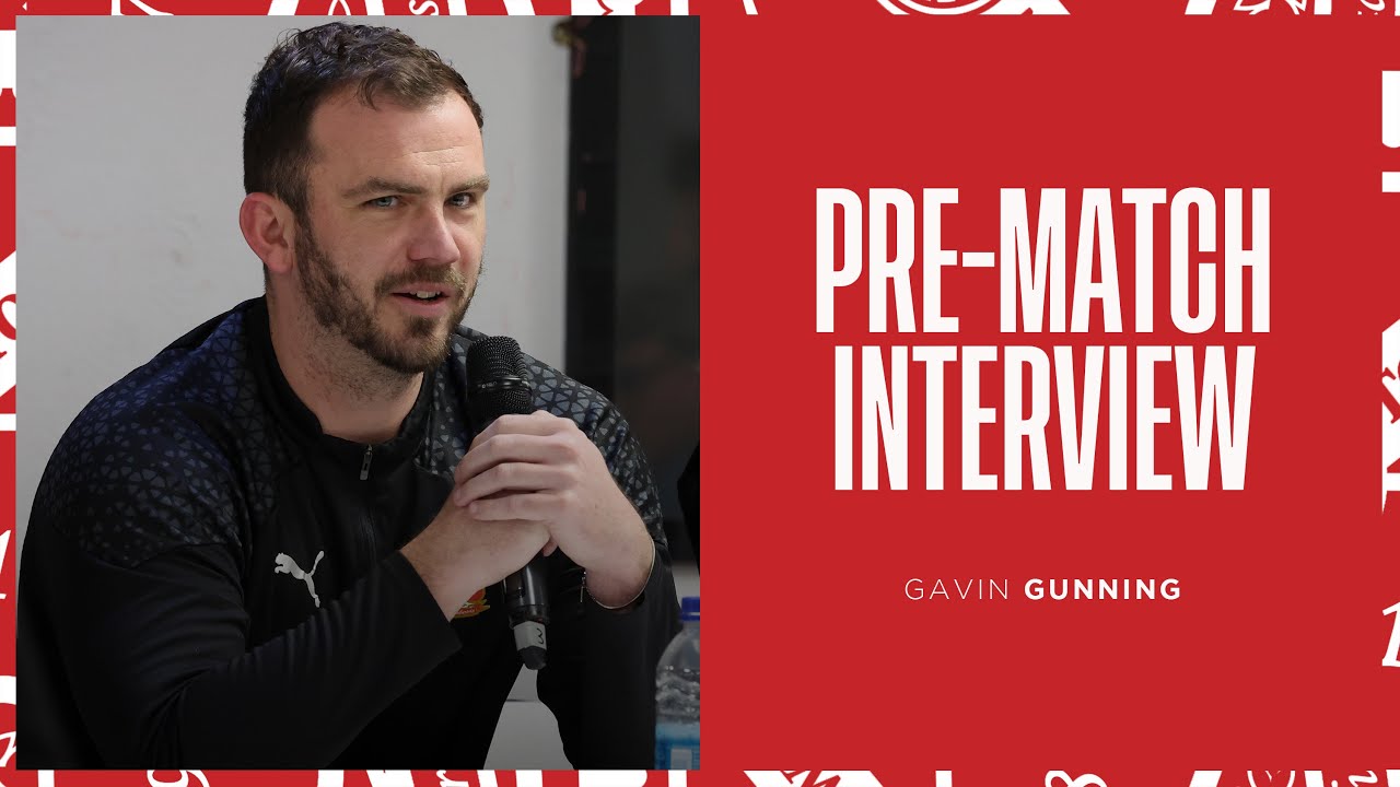 Gavin Gunning previews early kick-off game against Newport tomorrow ...