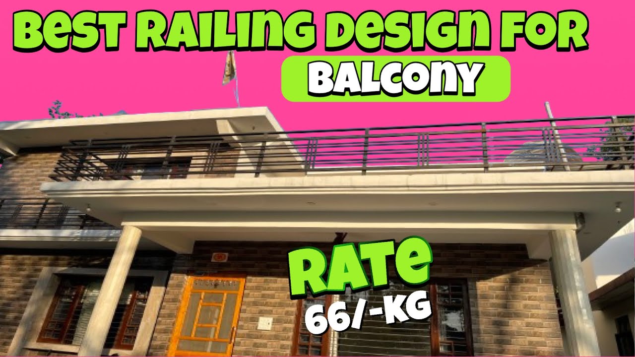 Iron Railing Design For Balcony । MS Pipe Railing Rate And Weight ।Full ...
