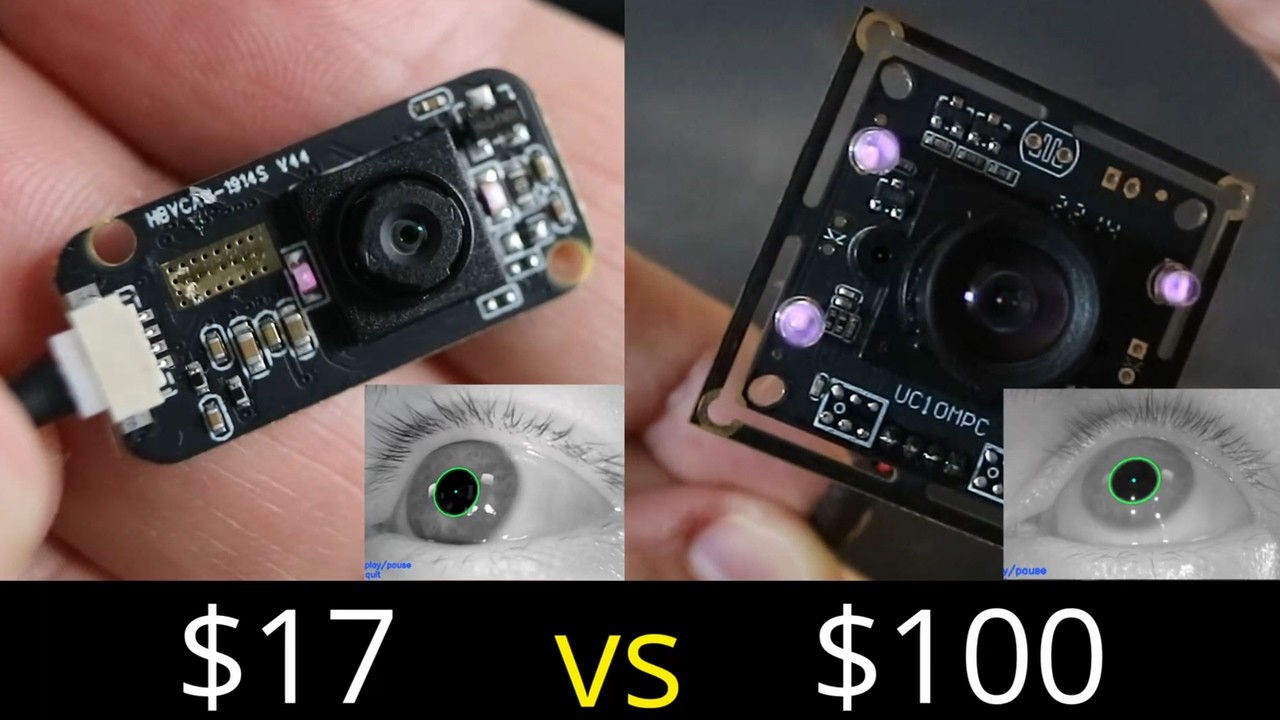 $17 vs $100 DIY Eye Tracking Cameras - YouTube