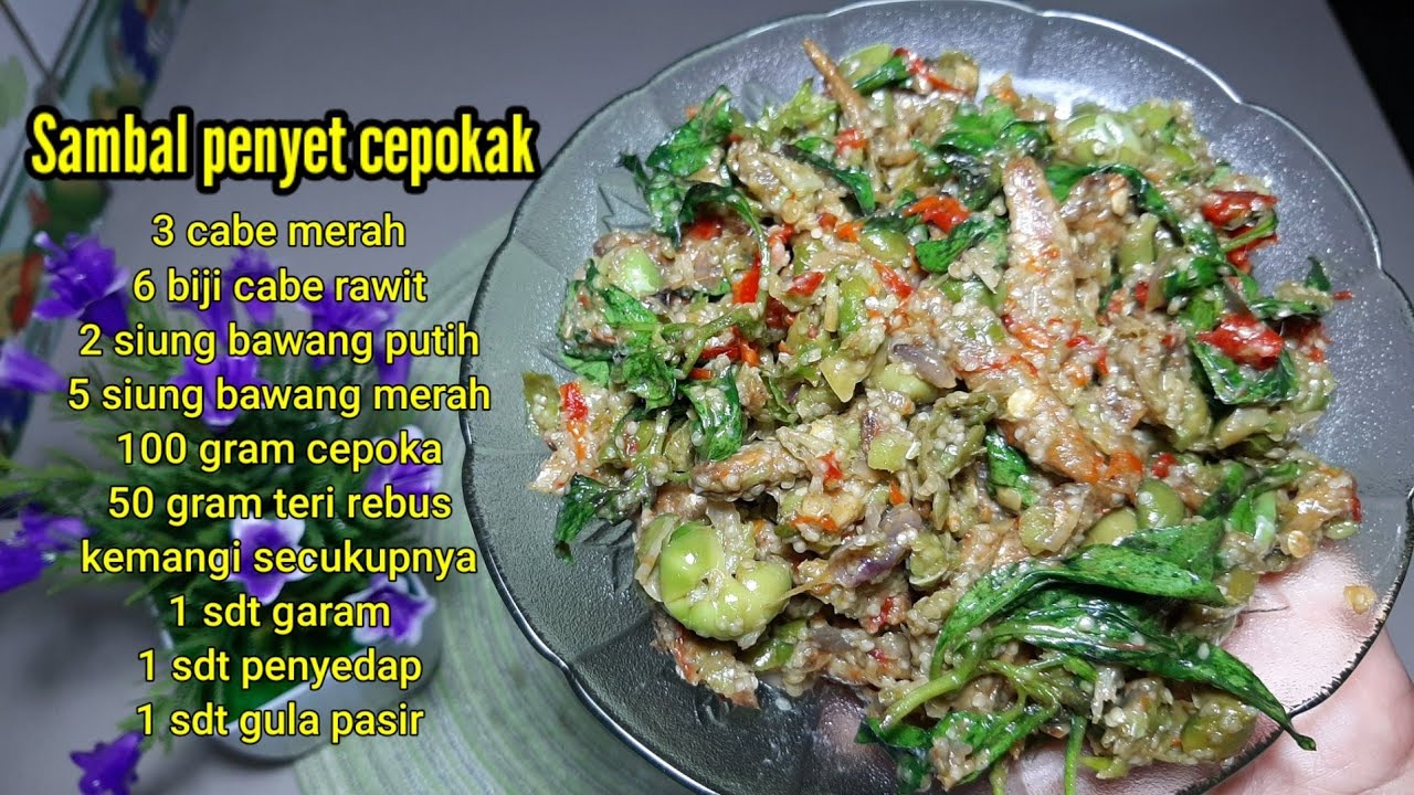 PENYET CEPOKAK sambal ndeso paling enak - YouTube