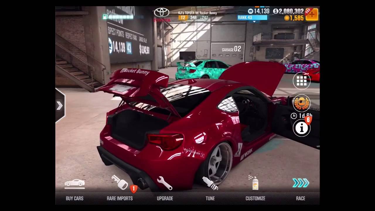 CSR 2: KJ'S TOYOTA 86 ROCKET BUNNY 12.9XX (BEST TUNE) - YouTube