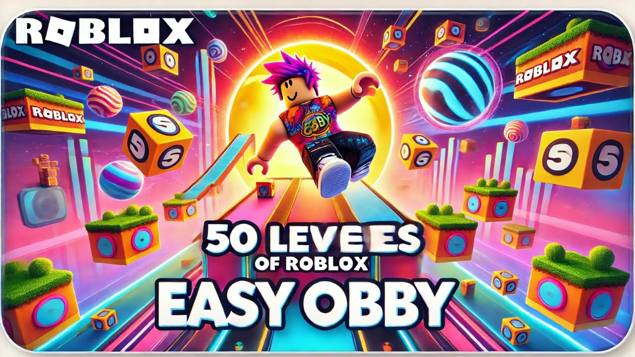 Playing 50 Levels Of Roblox Easy Obby! - YouTube