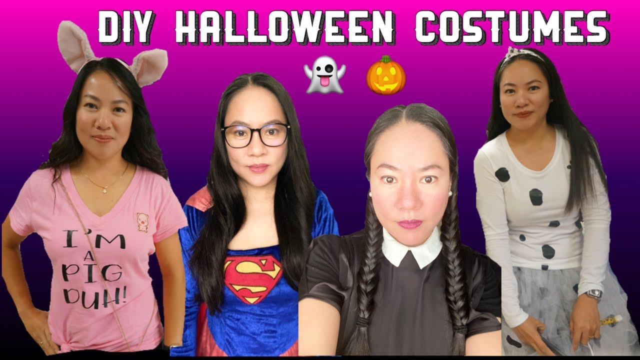 SOME DIY HALLOWEEN COSTUMES || HALLOWEEN THROWBACK - YouTube