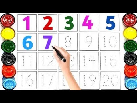 Counting one two three for kids, Learn to count numbers and colors for ...