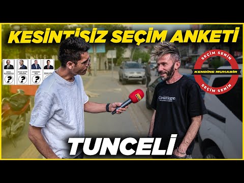 TUNCELİ KESİNTİSİZ, SAYAÇLI SEÇİM ANKETİ. Kılıçdaroğlu’nun Memleketi | Tunceli Sokak Röportajlar