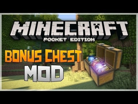Bonus chest|minecraft pe mod - YouTube