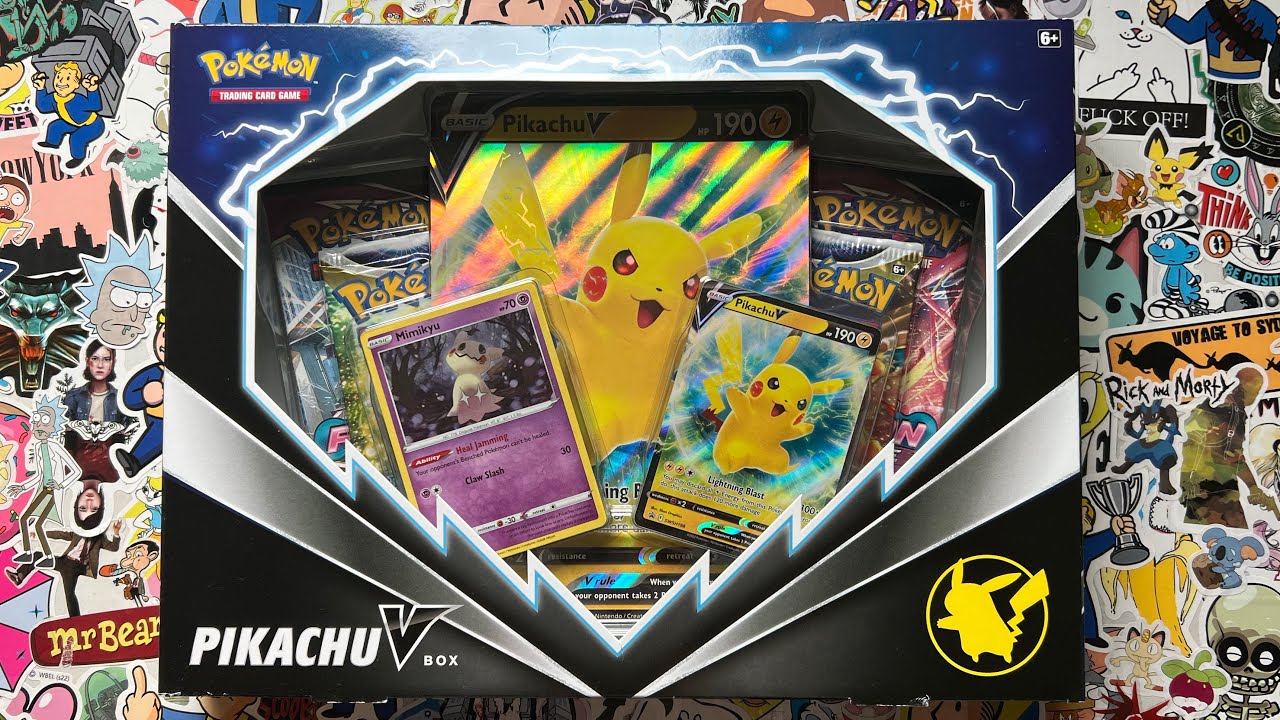Opening A Pokemon Pikachu V Box *No.1* - YouTube