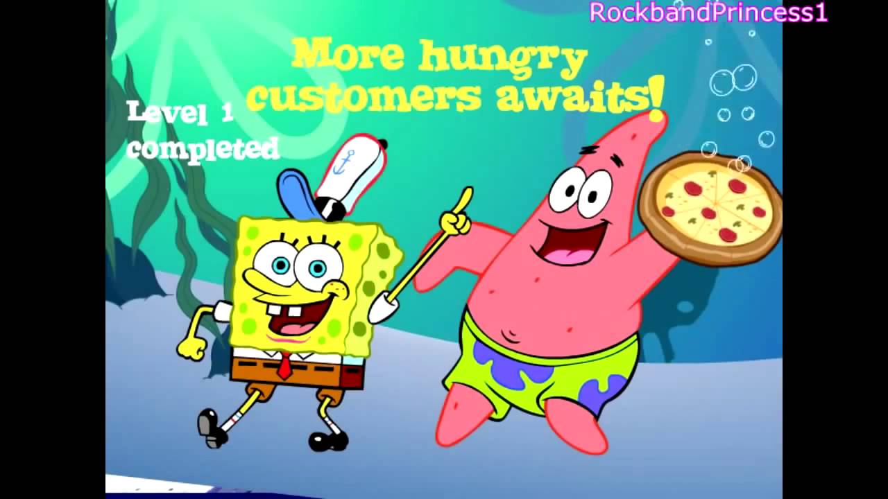 0561 Spongebob SquarePants Online Games Pizza Toss Game - YouTube