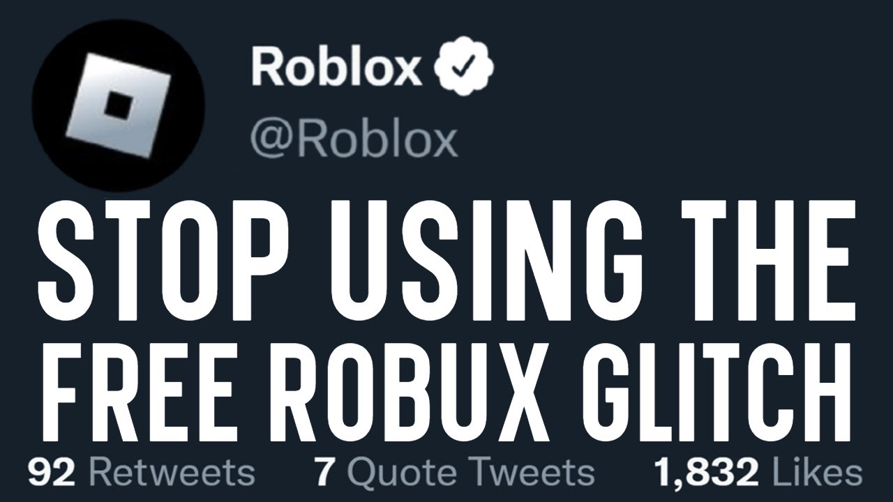There Is A FREE ROBUX GLITCH... | Roblox - YouTube