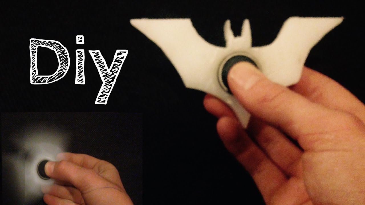 DIY Batman Fidget Spinner (batman mod) - YouTube