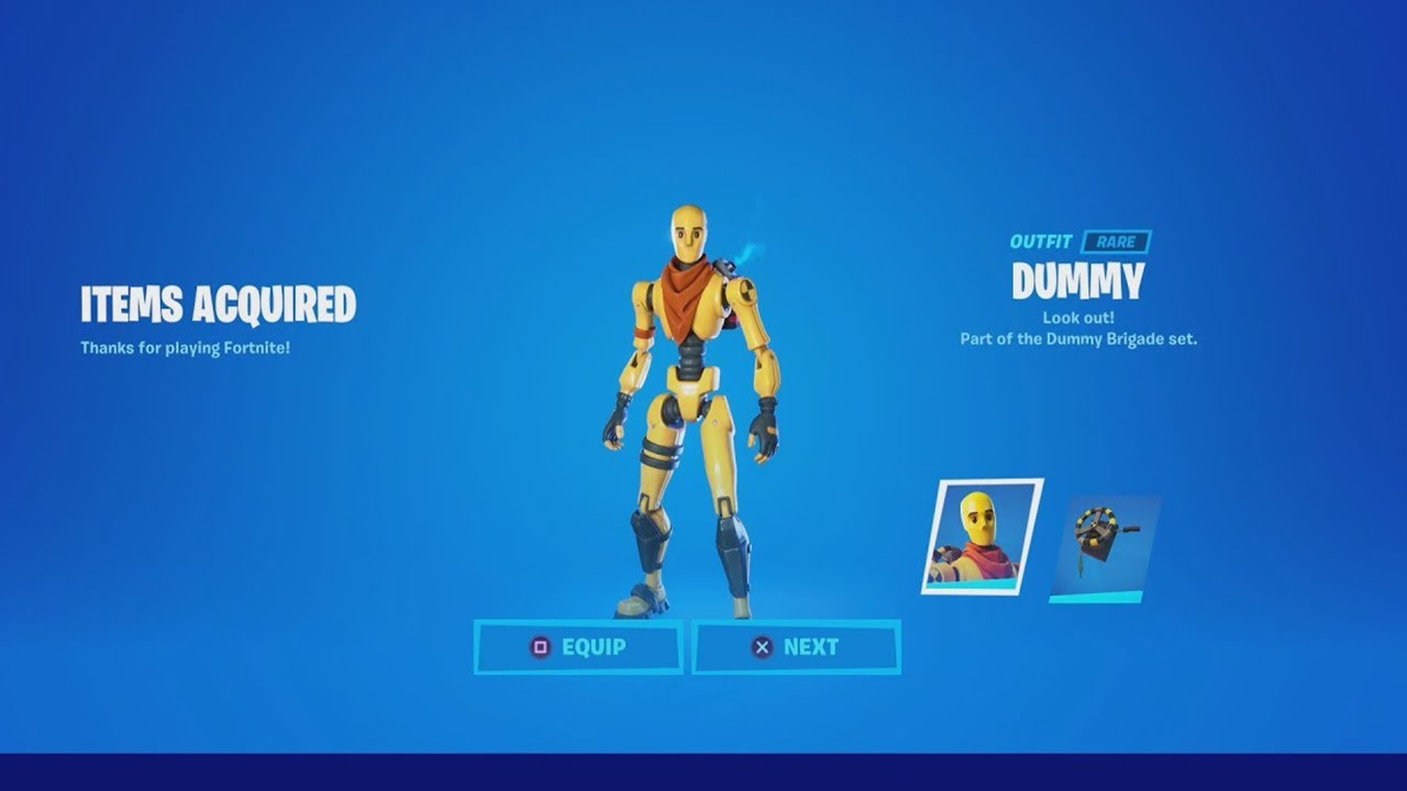 How To Get Dummy Skin NOW FREE In Fortnite! (Unlock Dummy Skin) Free ...