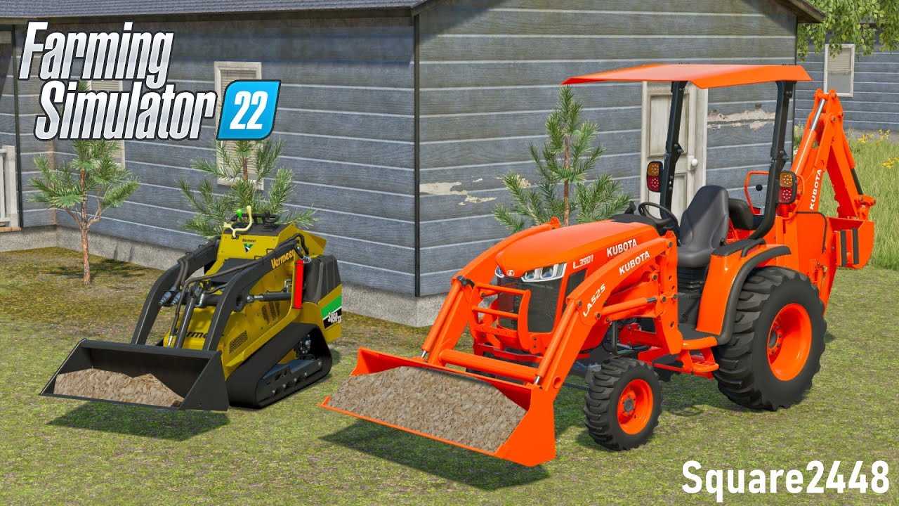 Removing OVERGROWN Shrubs & Spreading Mulch! (2 Person Crew) | FS22 ...