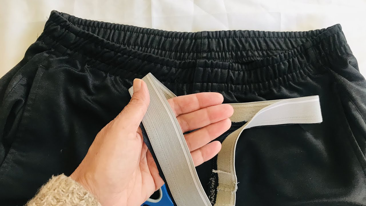 DIY : How To Replace Trouser Band With Scrap Elastic - Fix Trouser ...