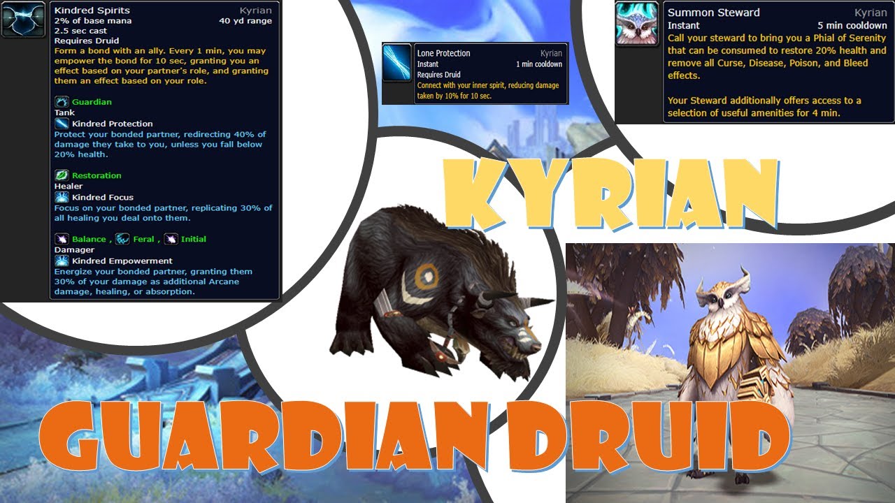 Kyrian - Guardian Druid Shadowlands Beta - YouTube